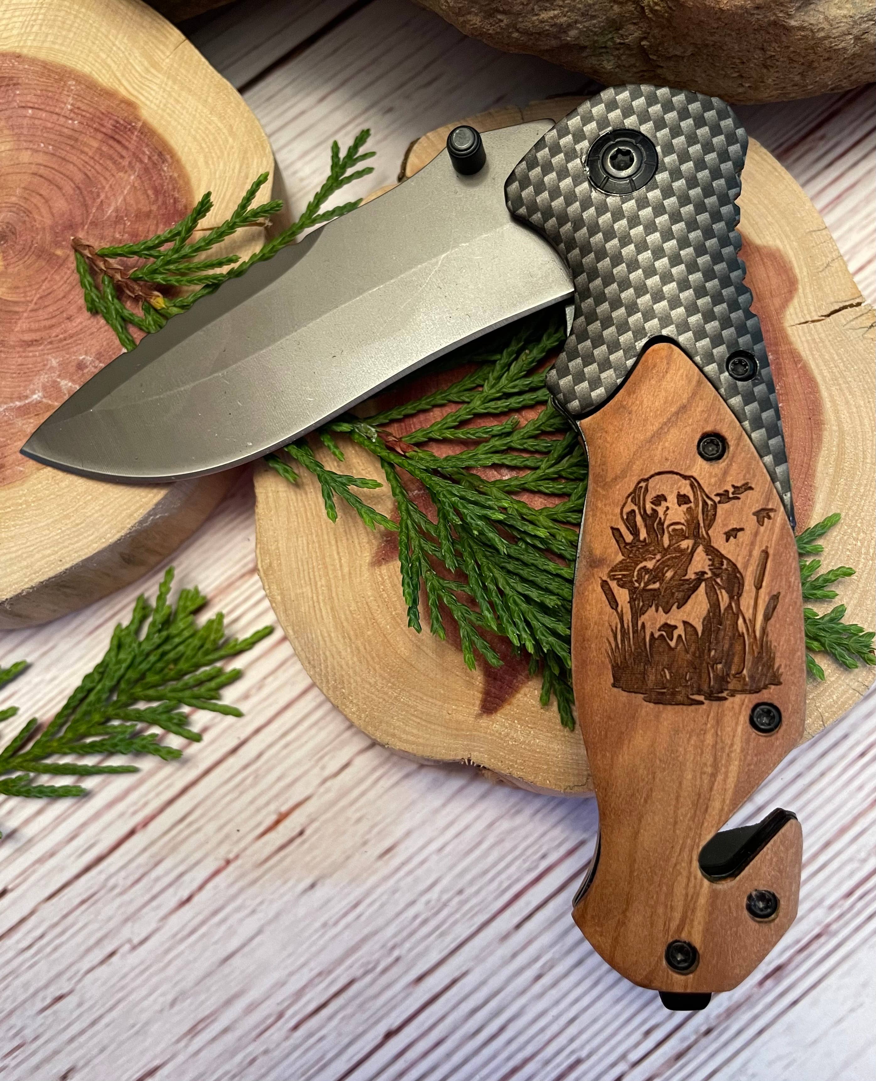 Quail Tail Laser Duck Hunting (DOG & DUCK) Foldable Pocket Knife ...